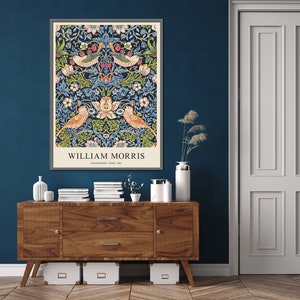 William Morris Poster - Strawberry Thief, Downloadable Art Print ...