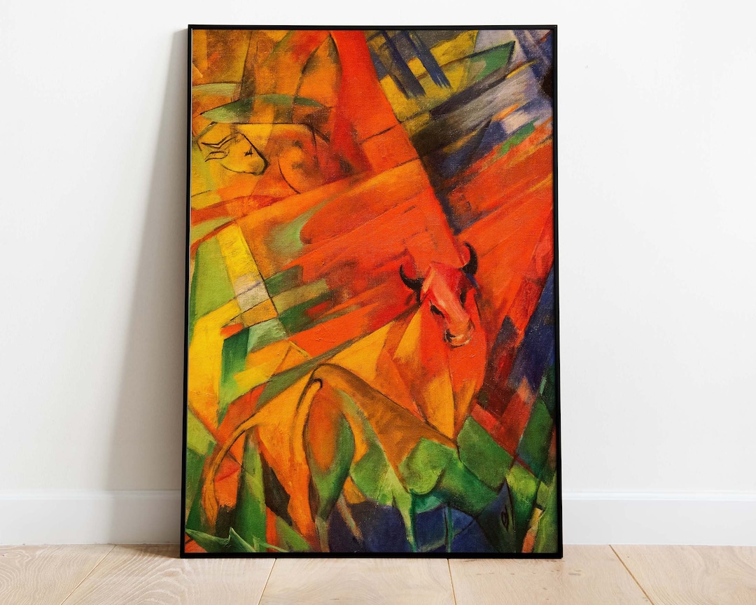 Franz Marc - Animals in a Landscape, Printable Poster, Downloadable Art ...