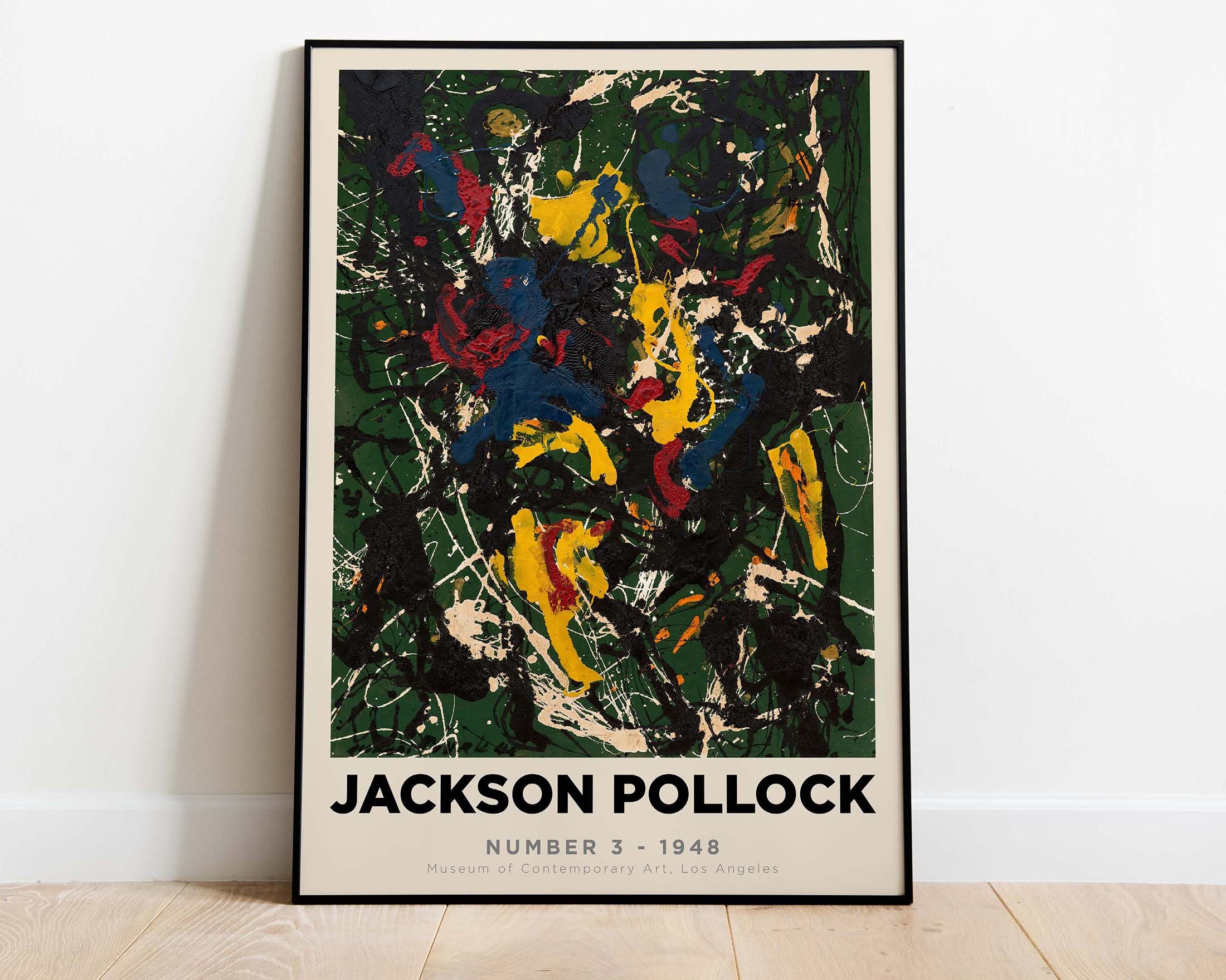 Jackson Pollock - Number 3, Downloadable Poster, Printable Art, Instant ...