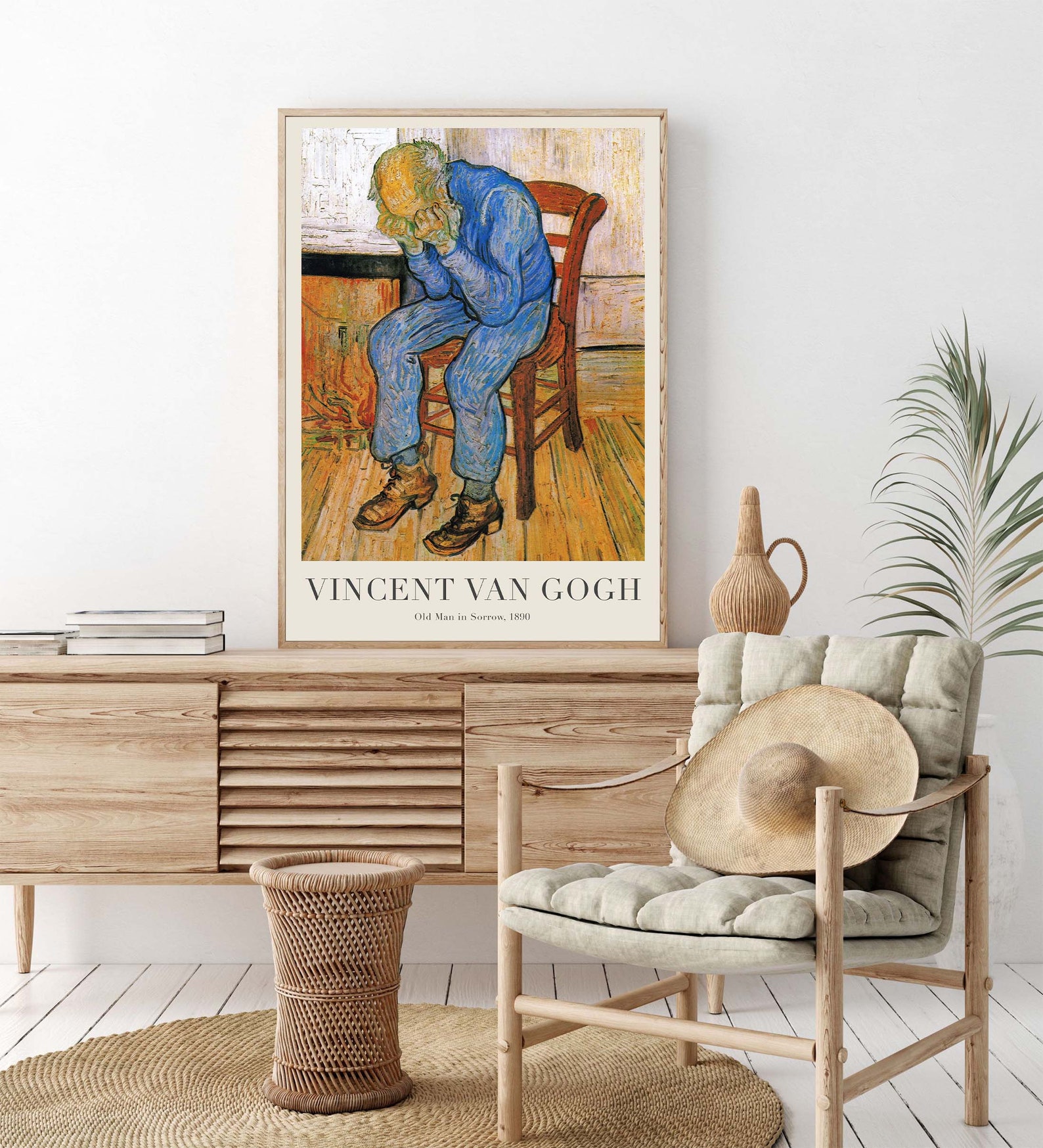 Vincent Van Gogh Poster, Old Man in Sorrow, Downloadable Poster ...