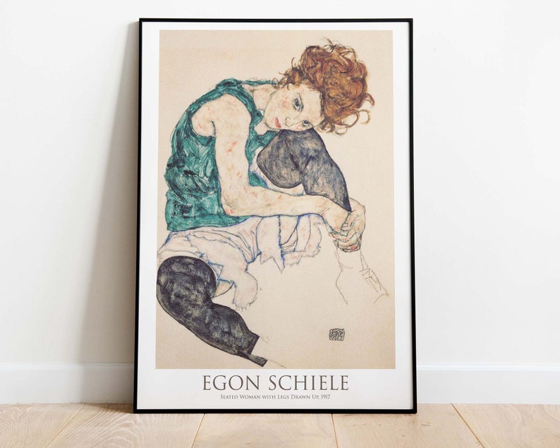 Egon Schiele Set of 4 Posters Printable Art Instant - Etsy