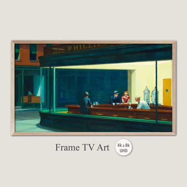 Edward Hopper the Nighthawks Poster - Etsy
