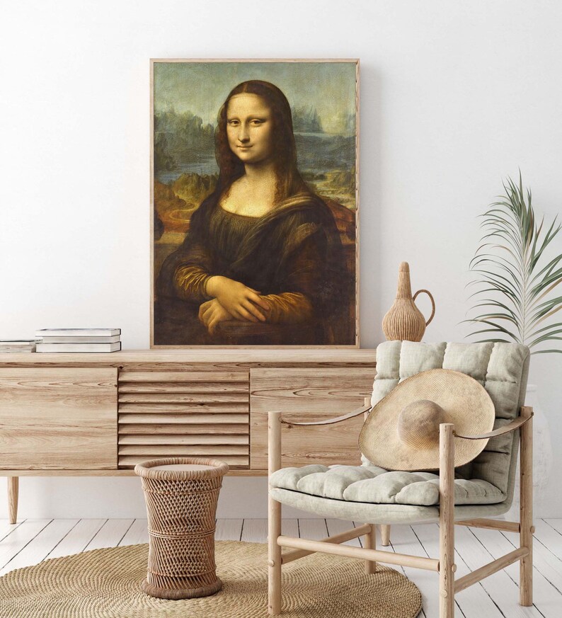 Mona Lisa Leonardo Da Vinci Poster Downloadable Art Print - Etsy
