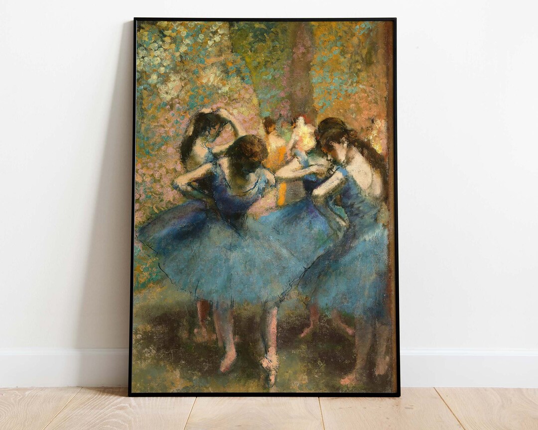 Edgar Degas - Dancers in Blue, Printable Poster, Downloadable Art Print ...