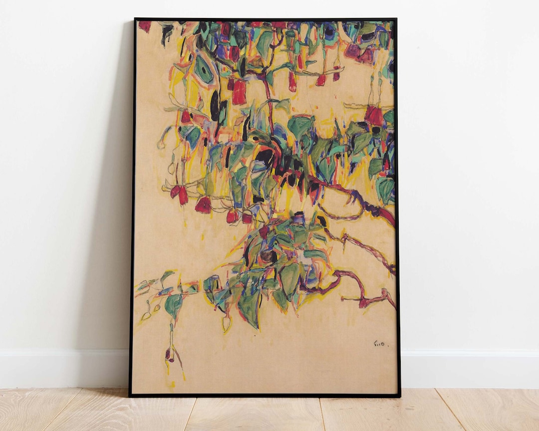 Egon Schiele - Sun Tree (fuchsia), 1910, Downloadable Poster, Printable ...