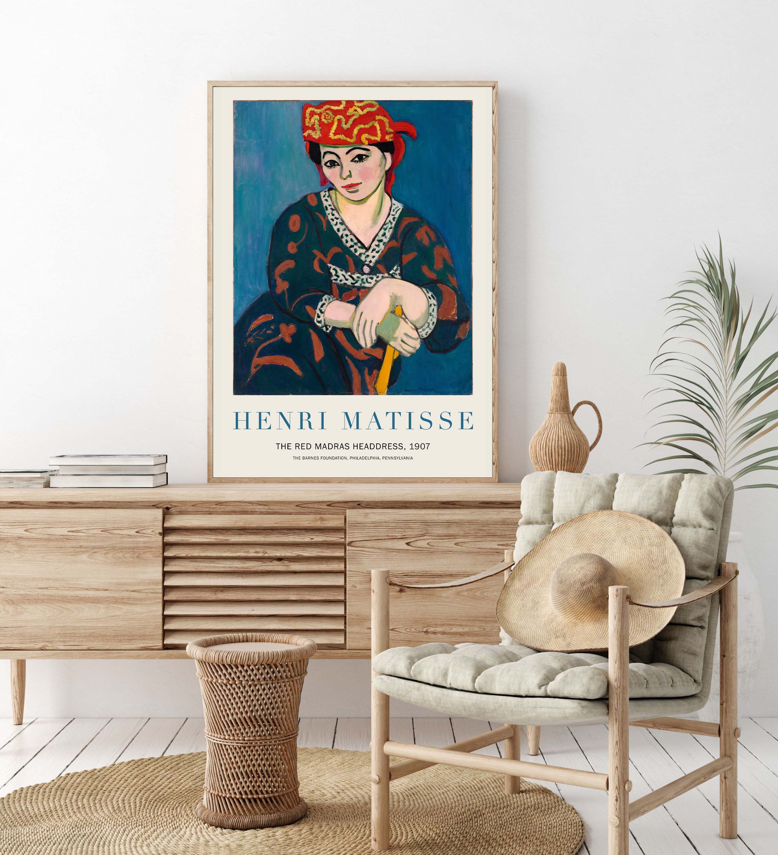 Henri Matisse Poster, the Red Madras Headdress, Downloadable Art Print ...