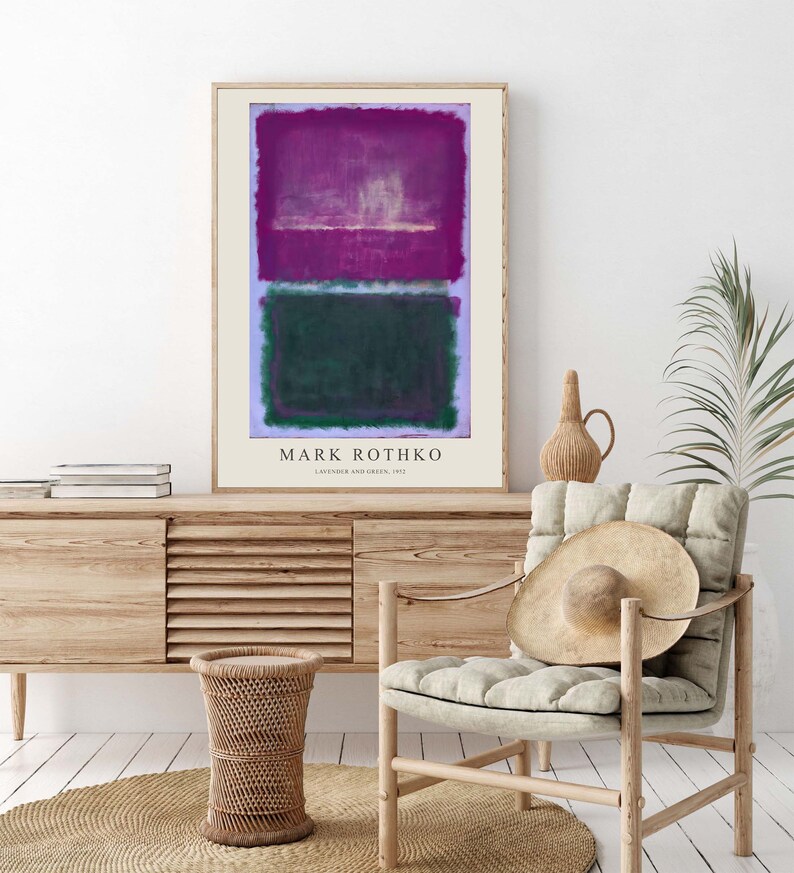 Mark Rothko Poster - Lavender & Green, Downloadable Poster, Printable ...