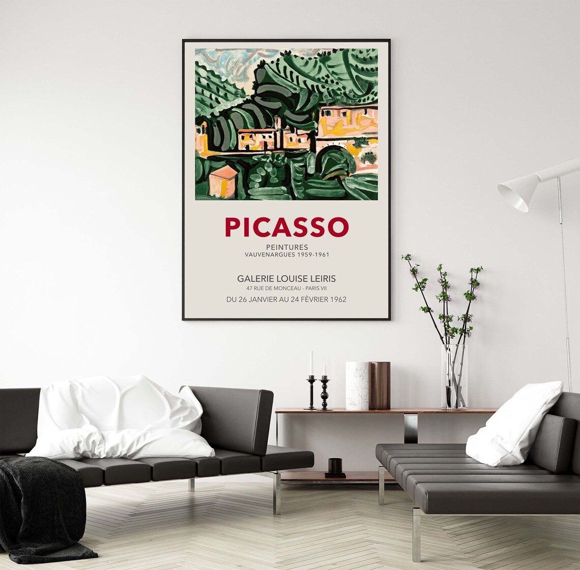 Picasso Exhibition Poster, Vintage Downloadable Art Print, Instant ...