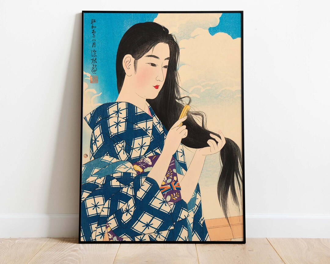 Vintage Japanese Poster, Ito Shinsui, Woodblock Print, Downloadable Art ...