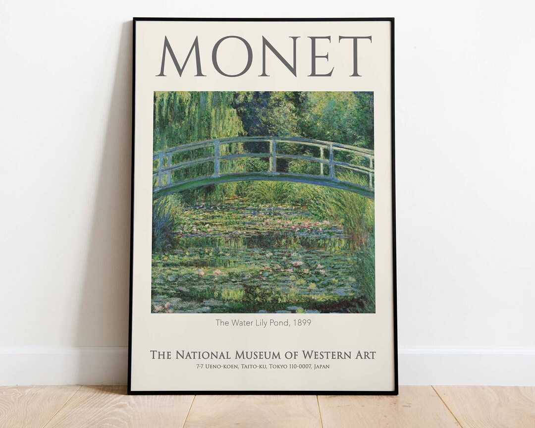 Claude Monet Poster, the Water Lily Pond, Downloadable Art Print ...