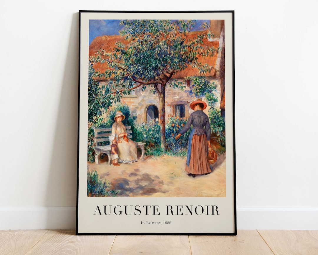 Auguste Renoir - in Brittany, French Oil Painting, Printable Poster ...