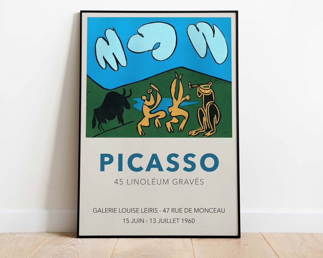 Pablo Picasso Exhibition Poster, Downloadable Art Print, Instant ...
