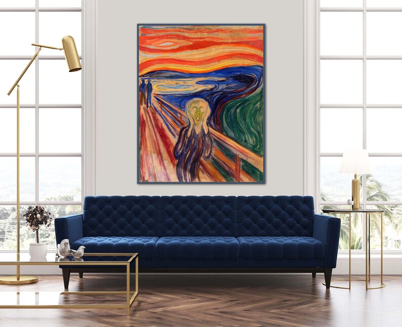 Edvard Munch - the Scream, Printable Art Poster, Instant Download ...