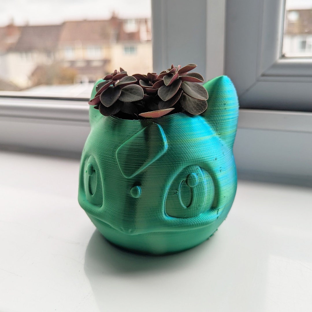 Maceta con estampado 3D inspirada en Pokémon, maceta con busto de ...