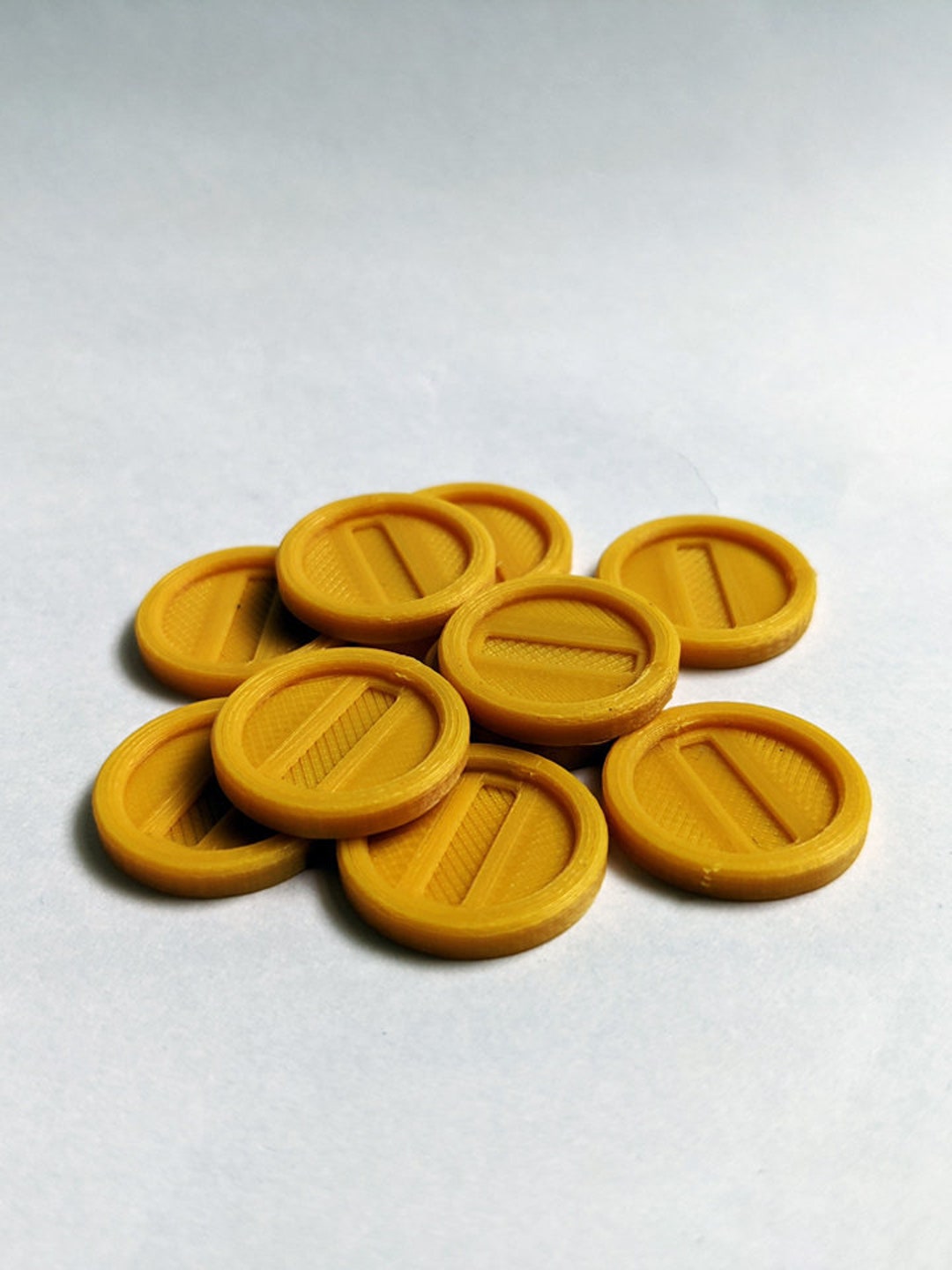 Mario Inspired 3D Printed 10 Piece Coin Counters, Great for Adults or ...