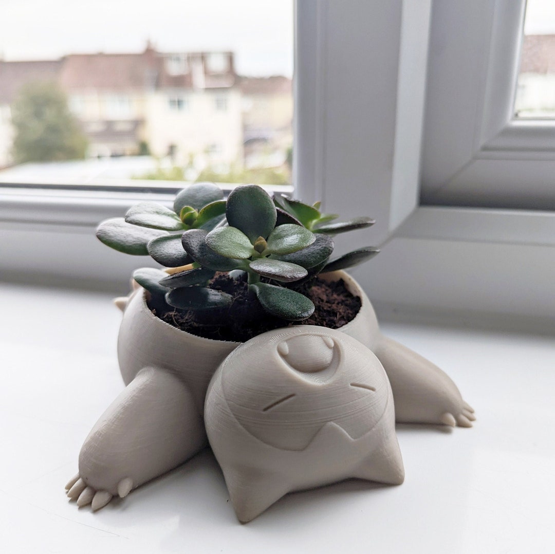 Pokemon Inspired 3D Printed Planter Snorlax Planter Pot Good - Etsy