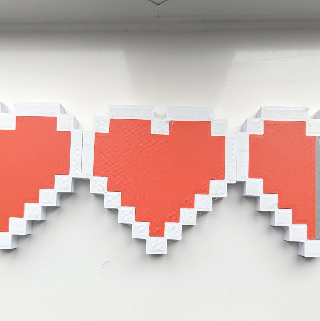 The Legend of Zelda Loz Inspired Retro Pixel Heart Coaster Set, Mix and ...