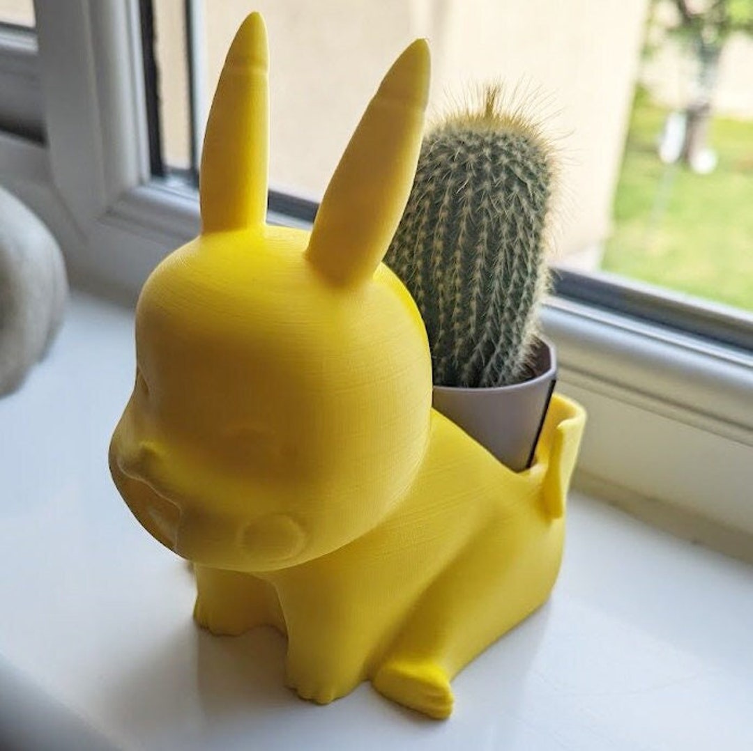 Pokemon Inspired 3D Printed Planter Pikachu Planter Pot Good - Etsy