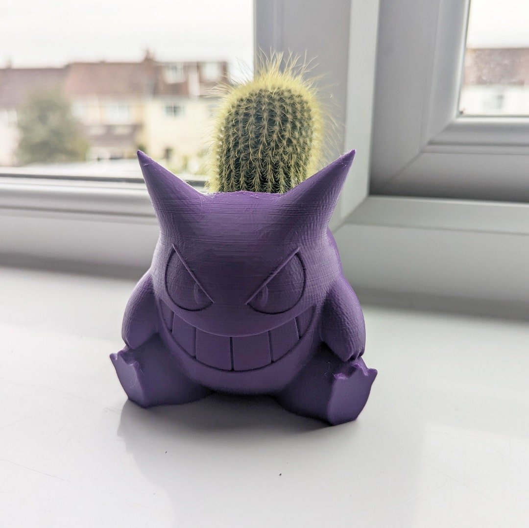 Pokemon Inspired 3D Printed Planter, Gengar Planter Pot, Good for Aqua ...