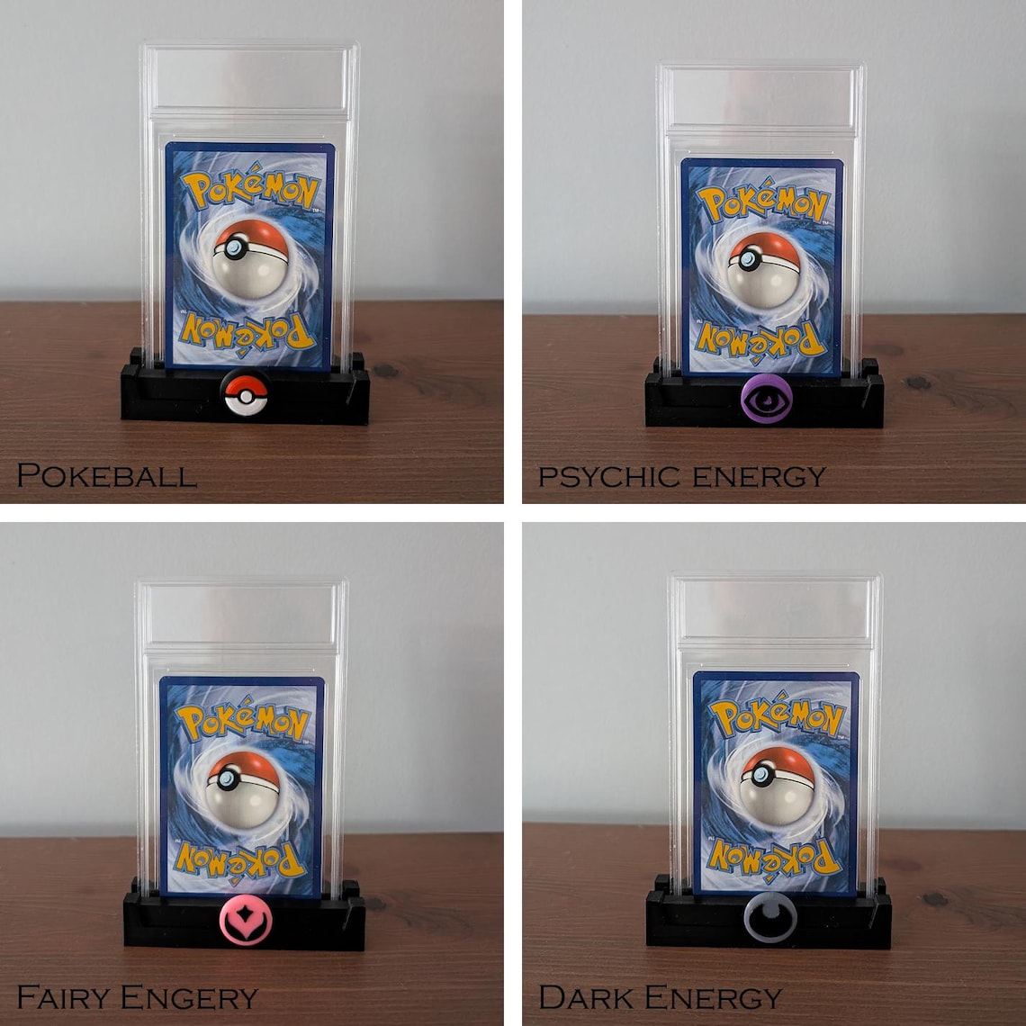 3D Printed Pokemon Inspired Trading Card Display TCG Holders for Raw ...