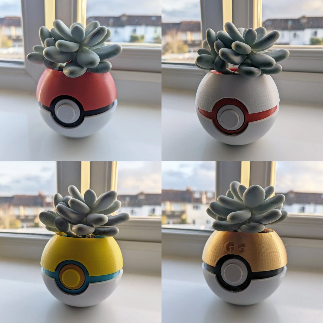 Pokemon Inspired 3D Printed Planter, Premier GS Park Standard Ball ...