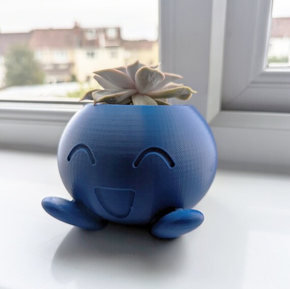 Pokemon Inspired 3D Printed Planter Oddish Planter Pot Good - Etsy
