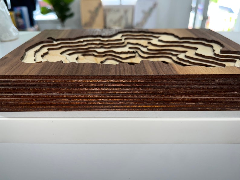 Lake Tahoe 3d Depth Map - Etsy