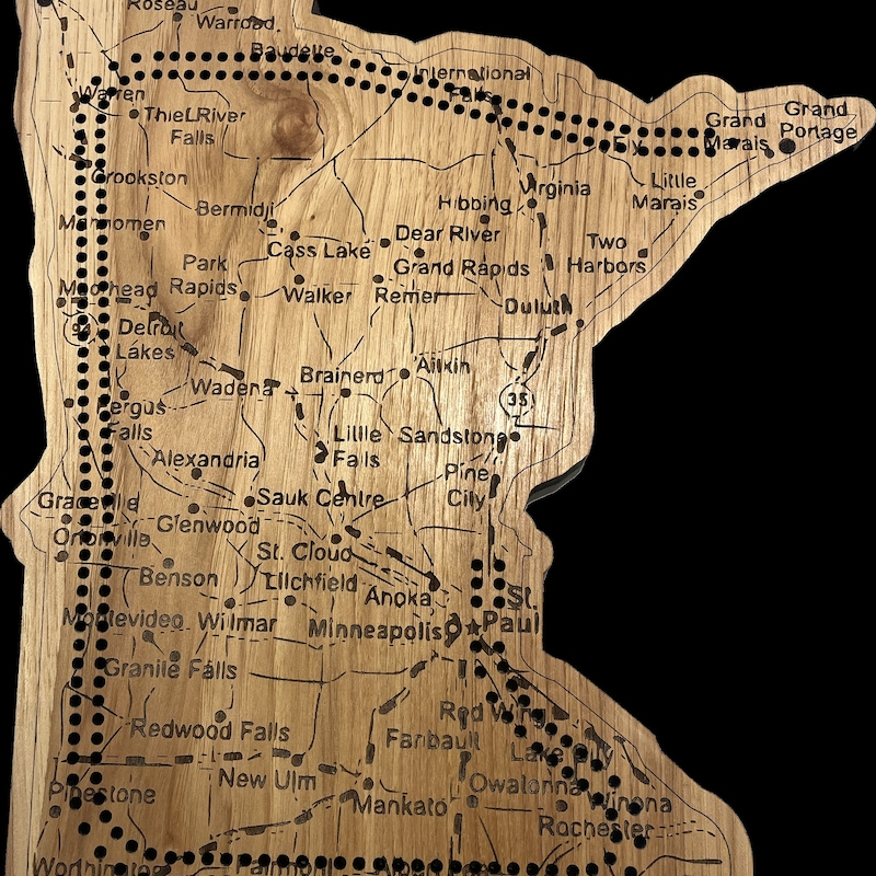 Minnesota Cribbage Game - Etsy