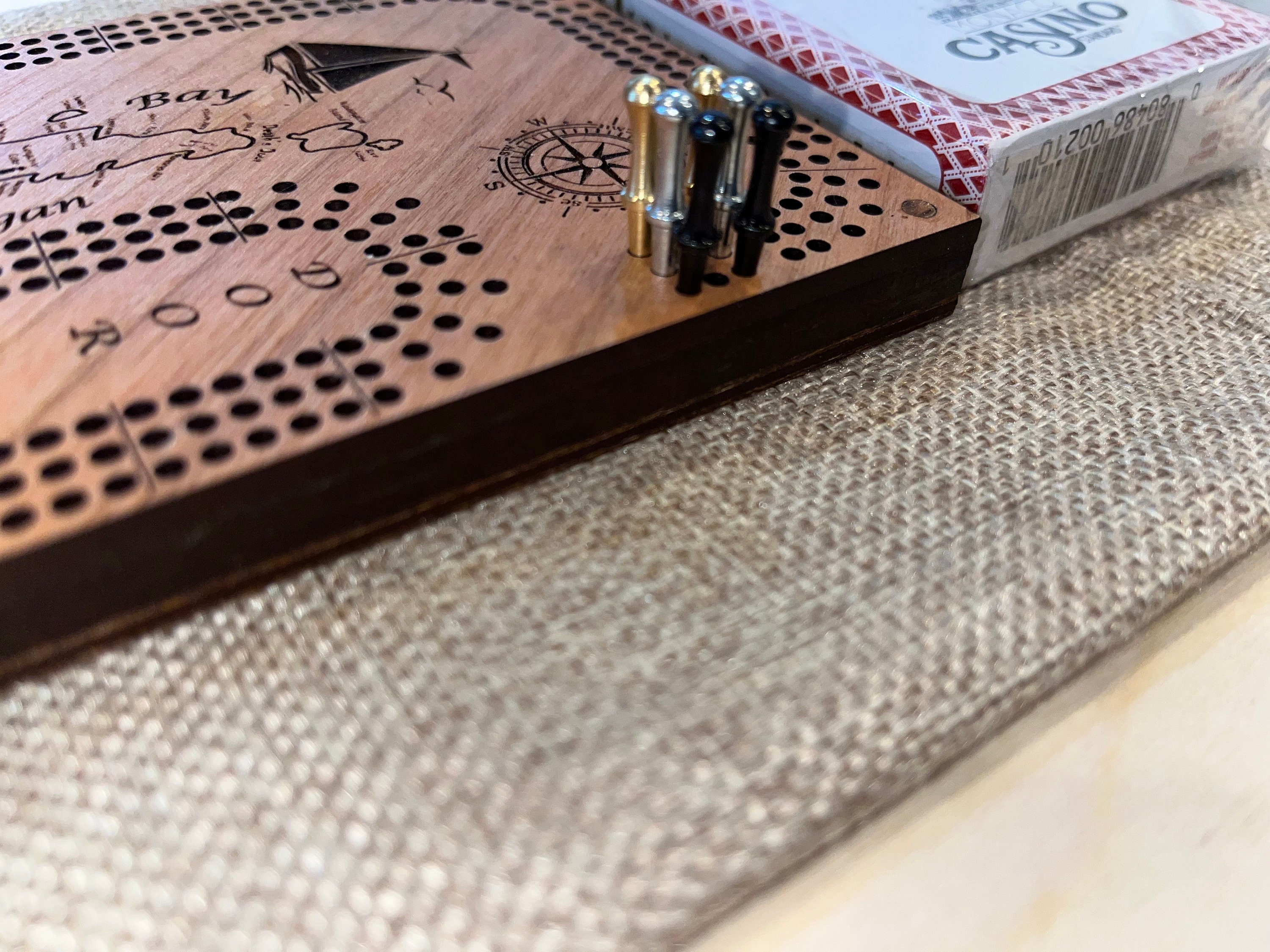 Travel Size Door County Cribbage Board - Etsy