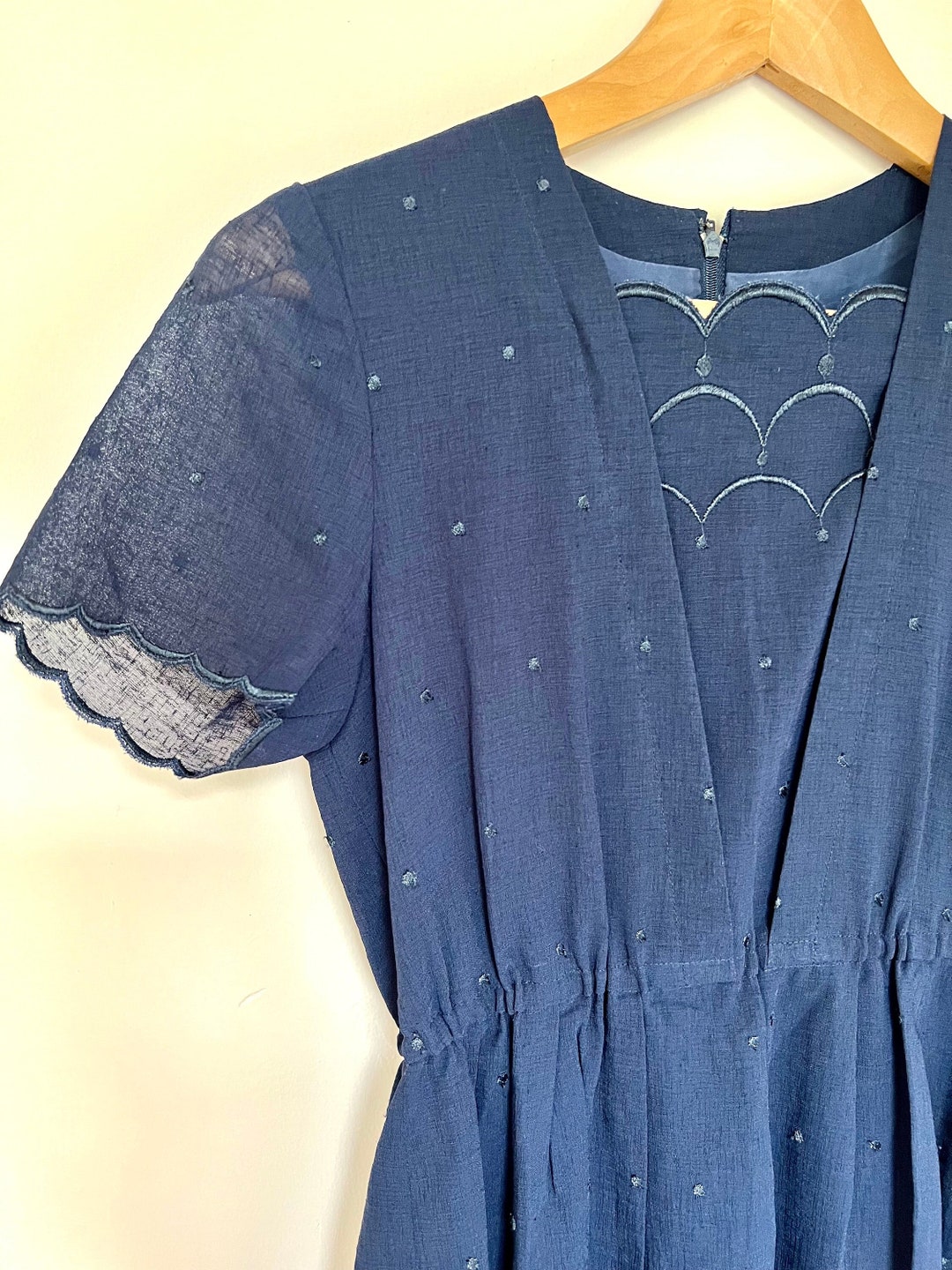 Simple Vintage Blue Dress - Etsy