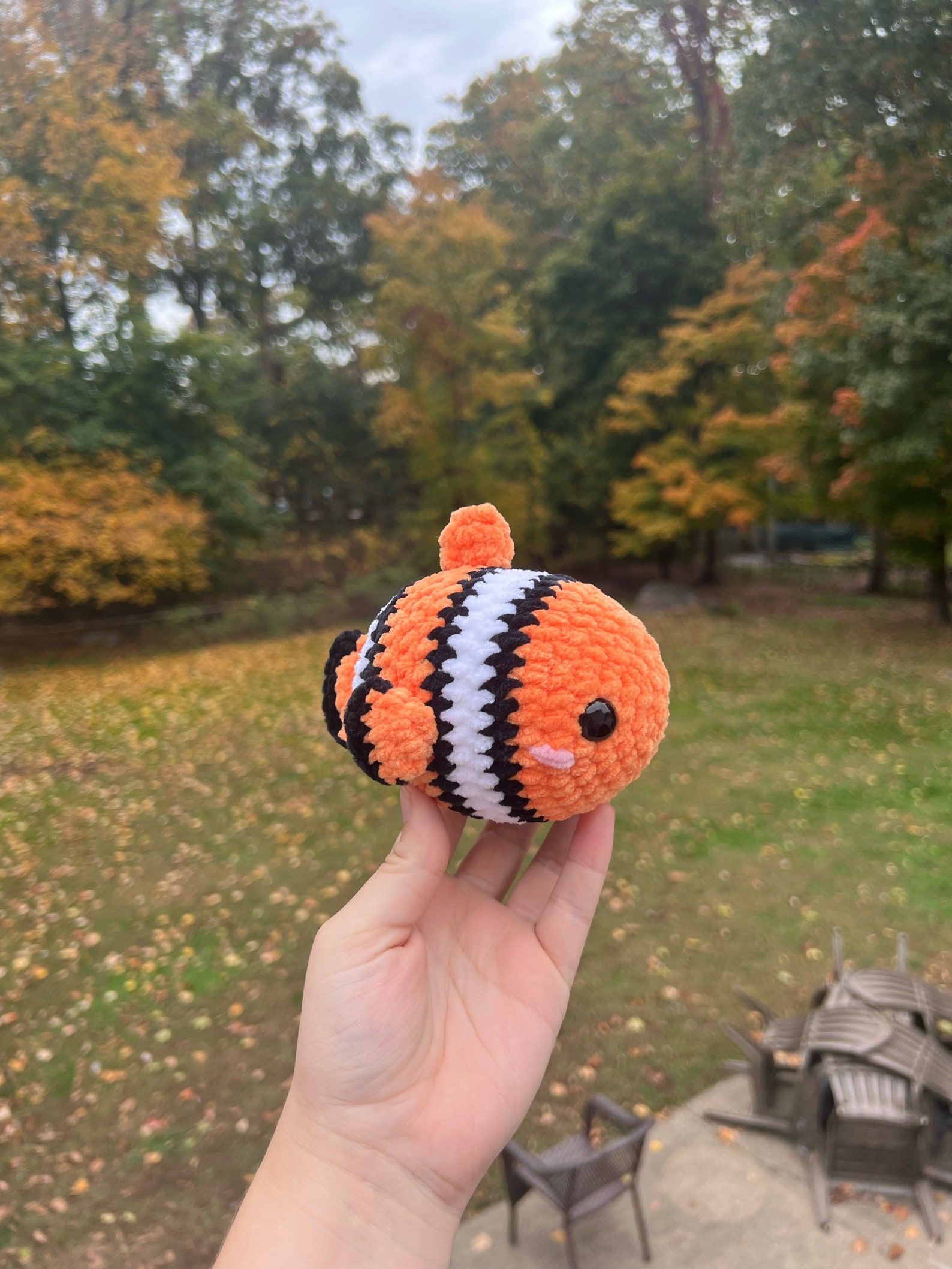 Crochet Nemo Inspired Clownfish Stuffed Animal Amigurumi - Etsy