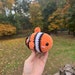 Crochet Nemo Inspired Clownfish Stuffed Animal Amigurumi - Etsy