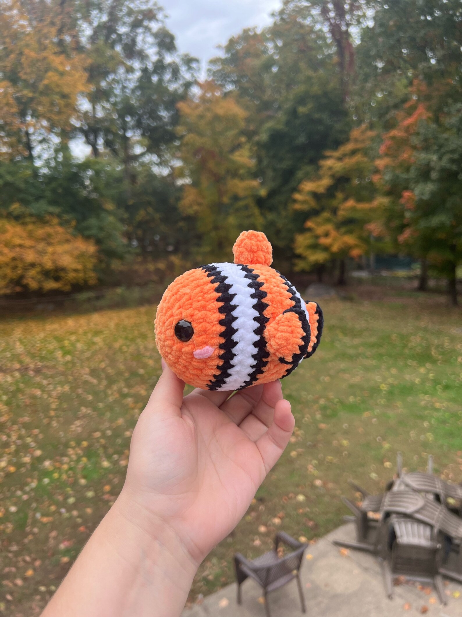 Crochet Nemo Inspired Clownfish Stuffed Animal Amigurumi - Etsy