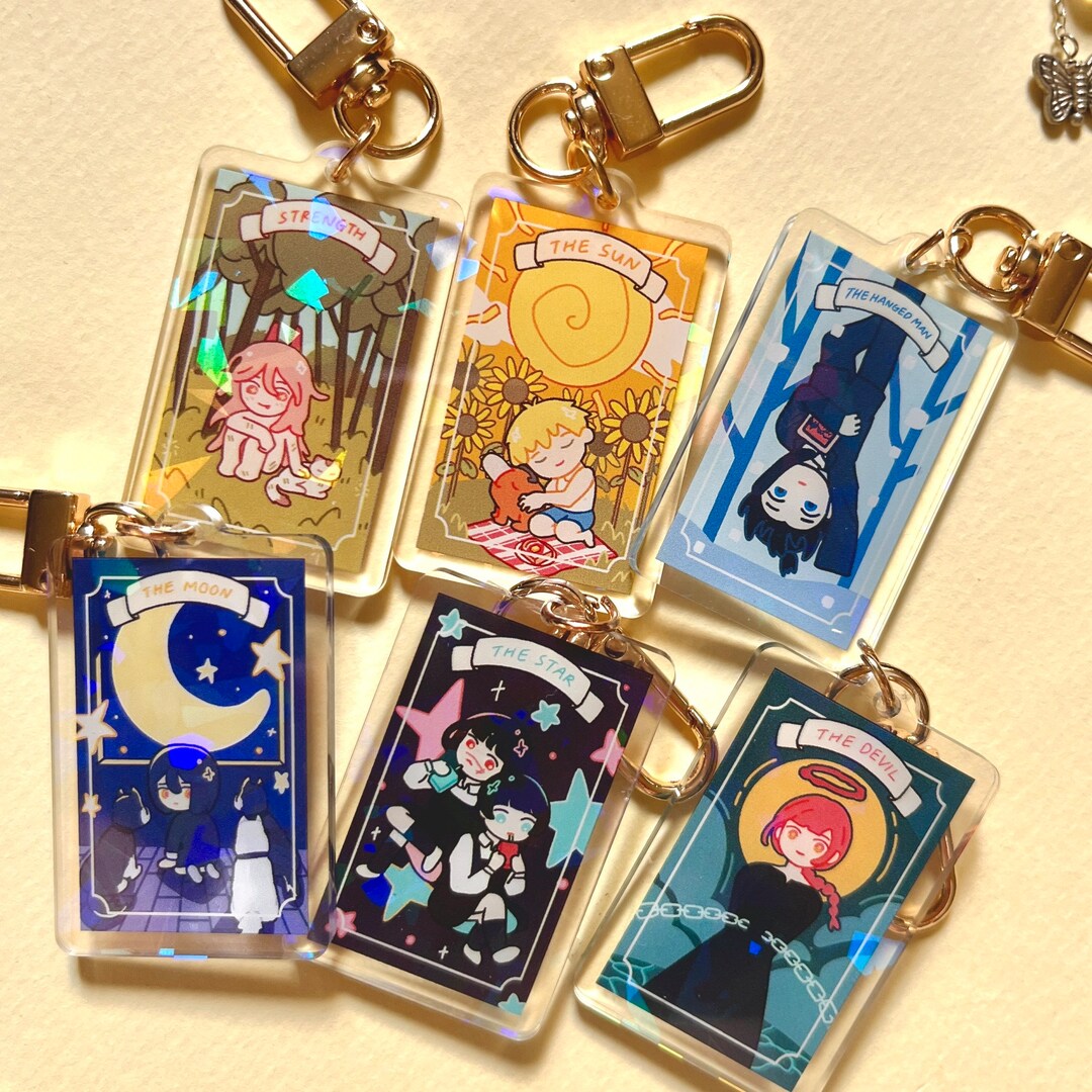 Chainsaw Man Tarot Charms - Etsy