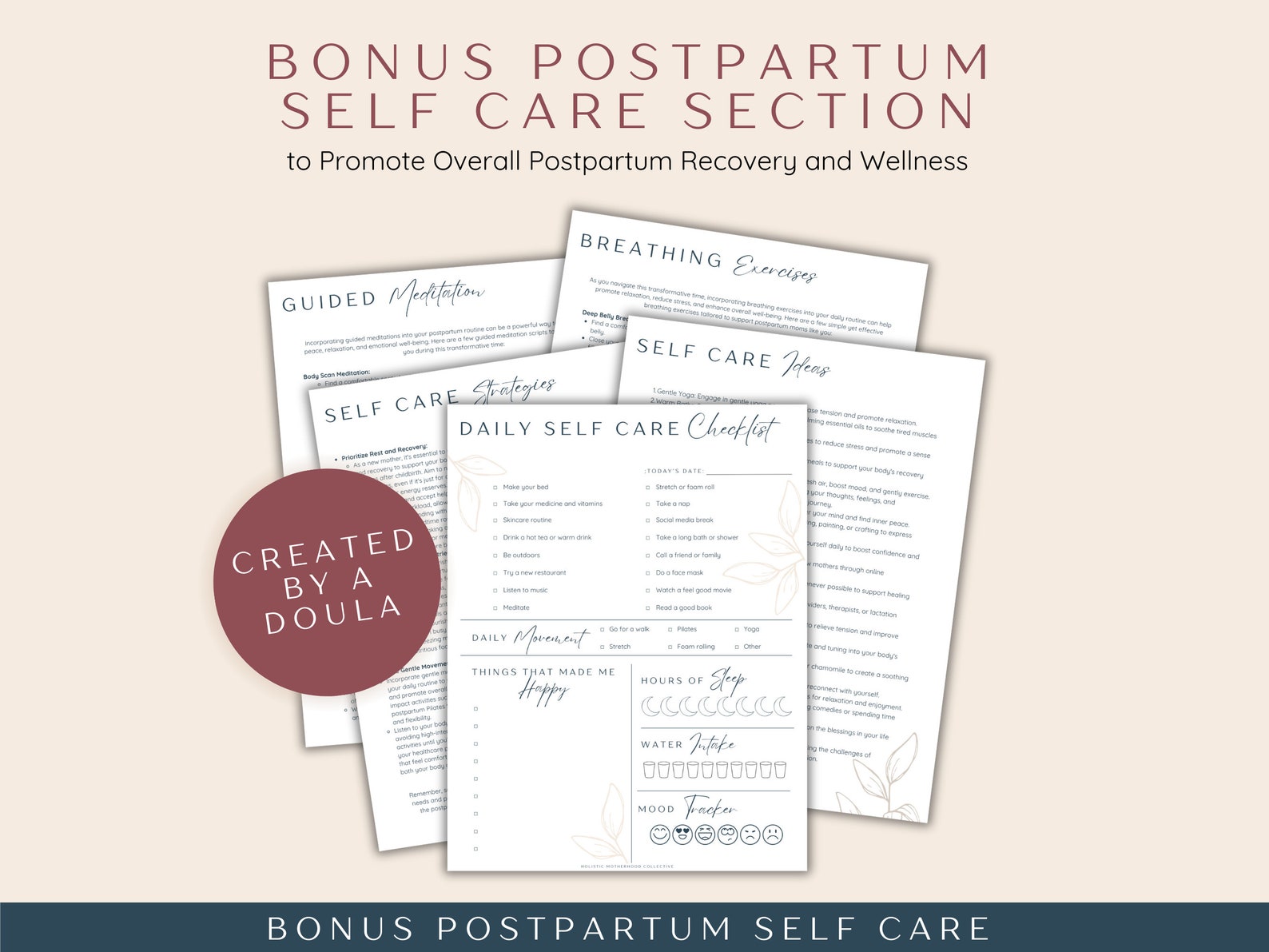 Postpartum Meal Planner Printable, Postpartum Nutrition and Wellness ...