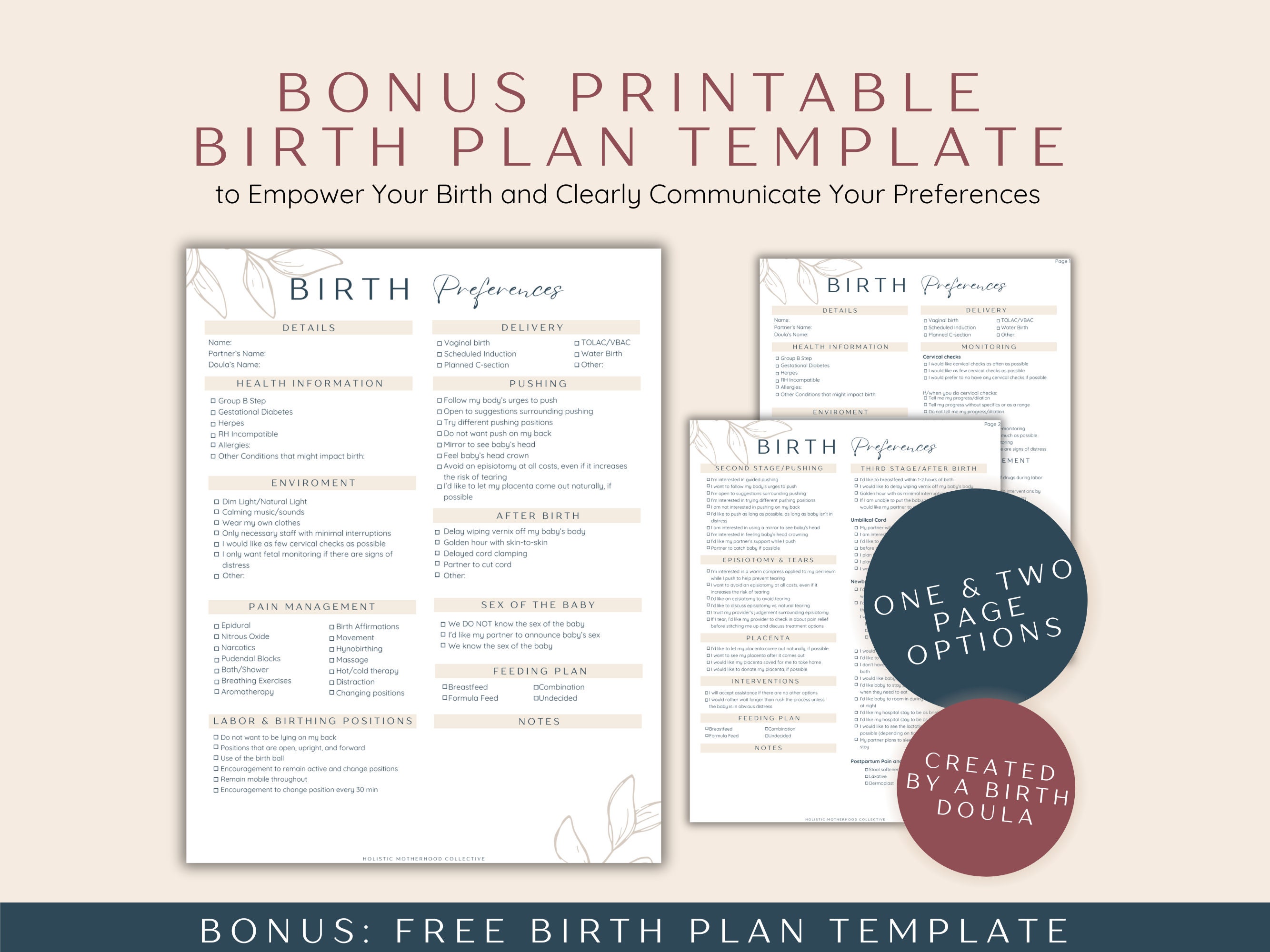 Hospital Bag Checklist Printable, Labor and Delivery Packing List ...