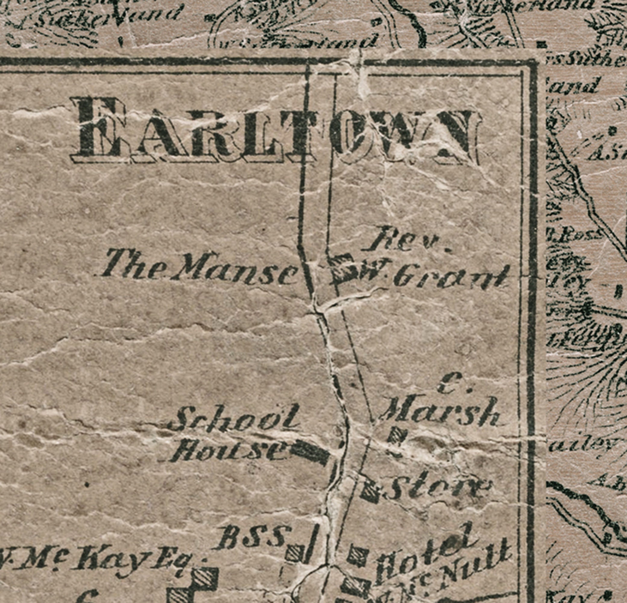 EARLTOWN Town Map , Colchester County, Nova Scotia - Etsy