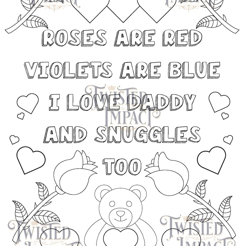 Ddlg Coloring Pages - Etsy
