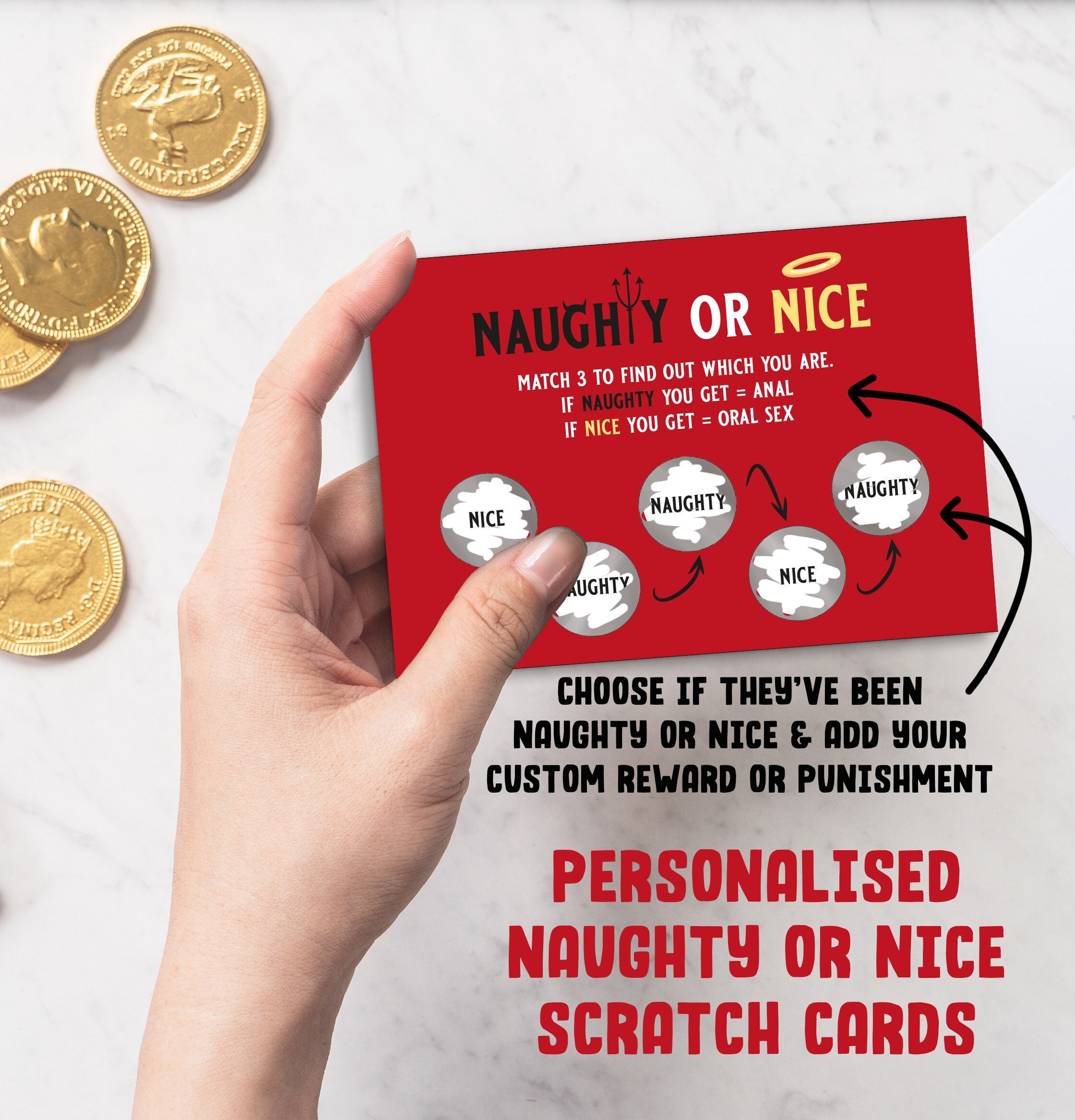 Personalised Rude Scratch Card Adult Scratch Card Rude - Etsy