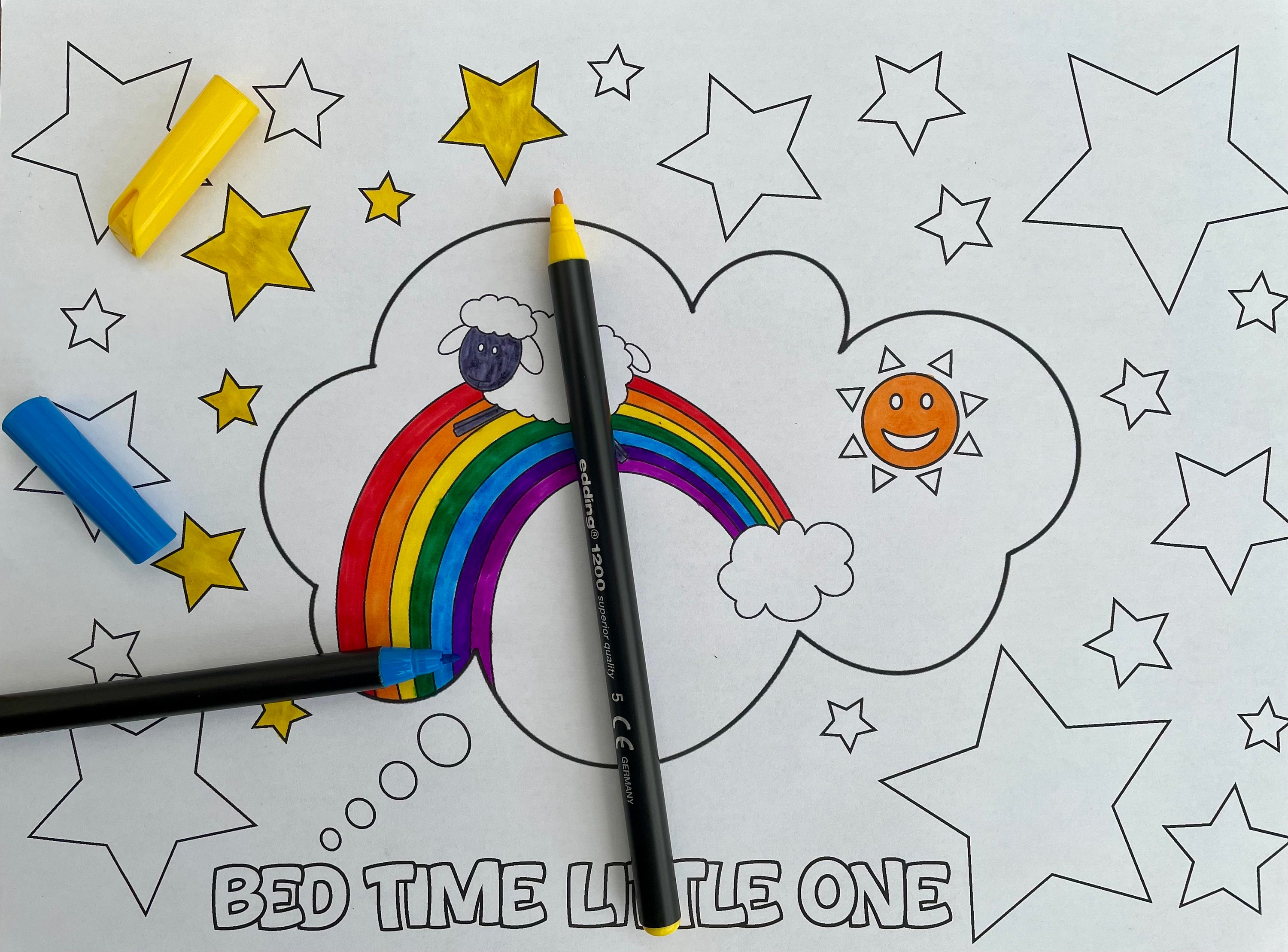 DDLG Colouring Page - Bed Time Coloring Page, Cute Colour Page, Color ...