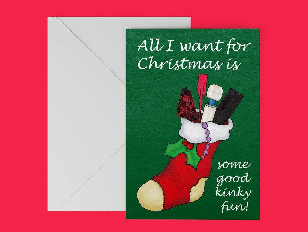Rude Christmas Card Sex Toys Naughty Christmas Card Sexy Etsy Uk