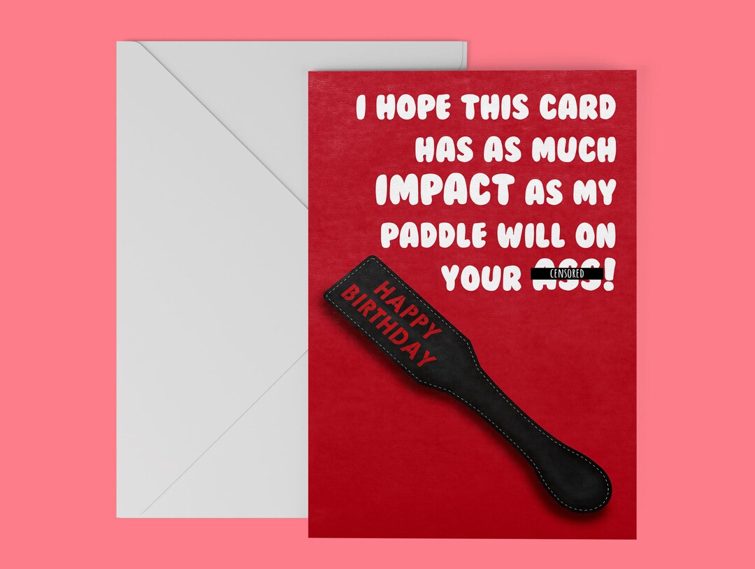 Kinky Birthday Card - Impact Play - Bdsm Birthday Card for Partner ...