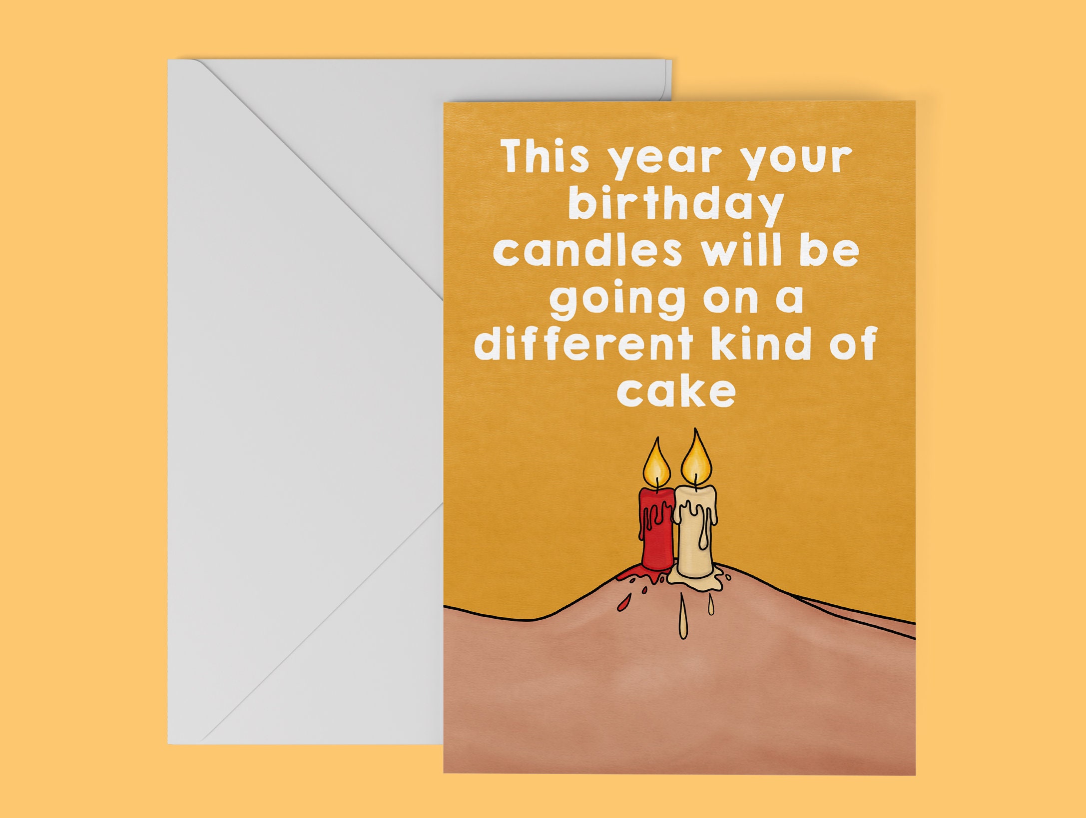 Kinky BDSM Birthday Card - Wax Play - Kinky Birthday Card Funny Adult ...