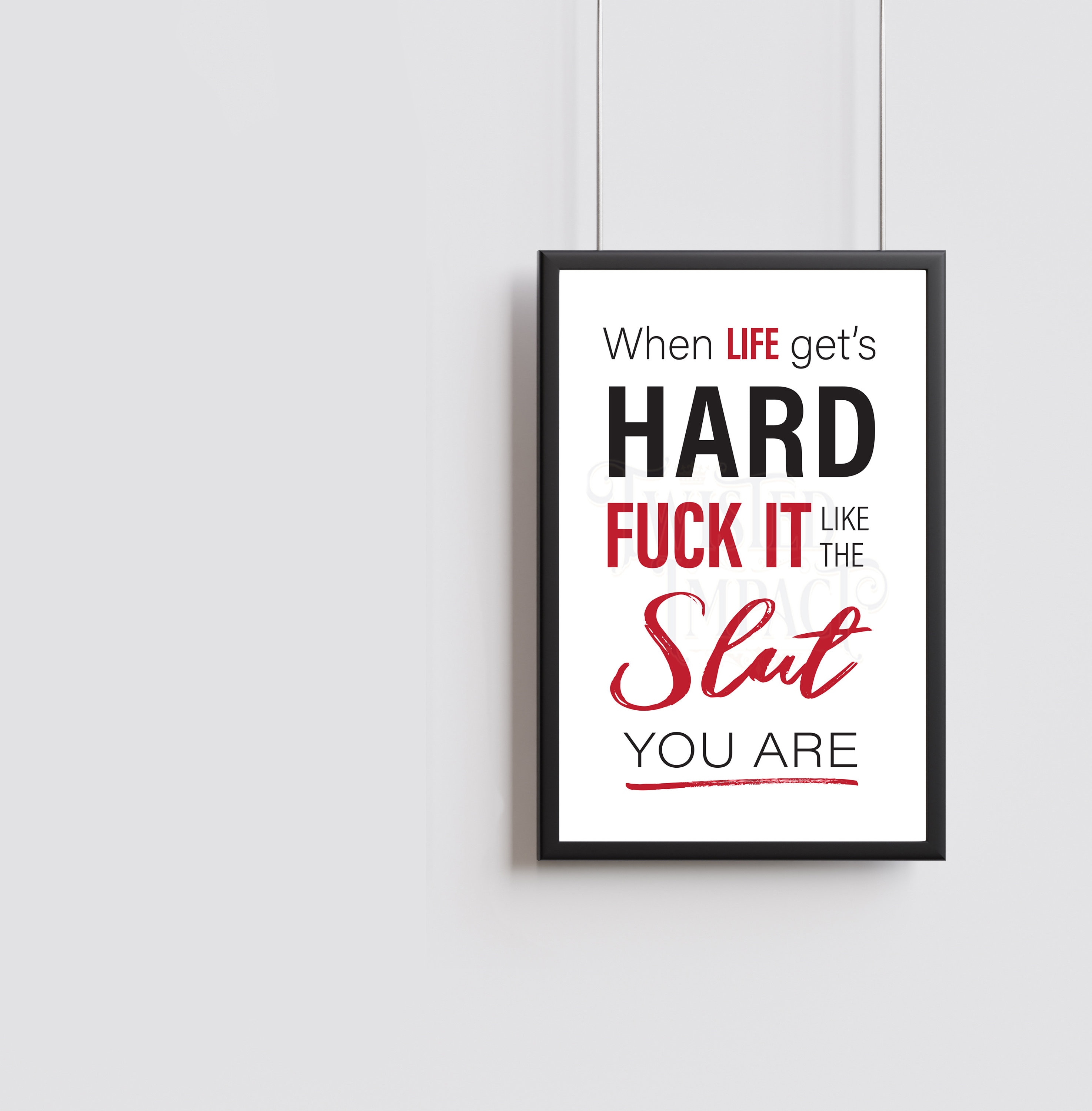 Funny Rude Motivational Quote Downloadable Typography Print - Etsy