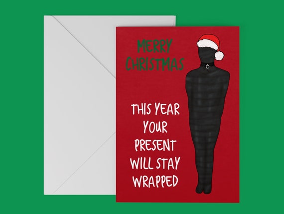 Bdsm Christmas Card Mummification Kinky Christmas Card Etsy
