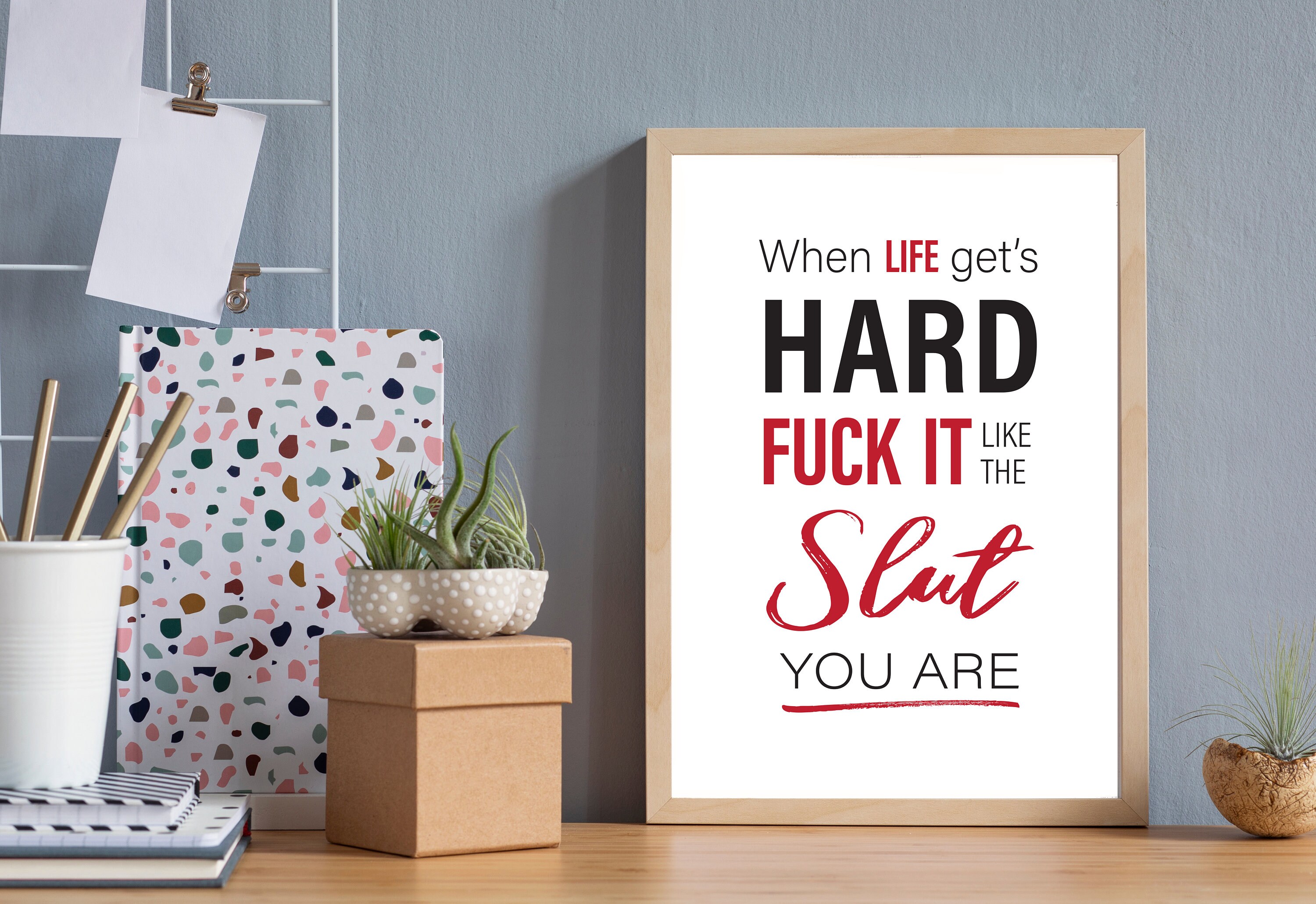 Funny Rude Motivational Quote Downloadable Typography Print - Etsy