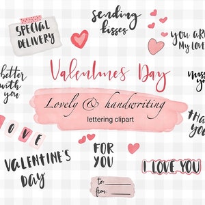 Love Clipart Commercial Use, Valentine’s Day Clip Art, PNG Bundle - Etsy