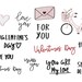Valentines Day Clipart Commercial Use, Love Hearts Clip Art, PNG Bundle ...