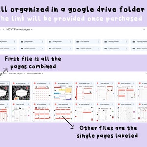 MCYT Digital Planner Pages| Build Your Own Planner - Etsy