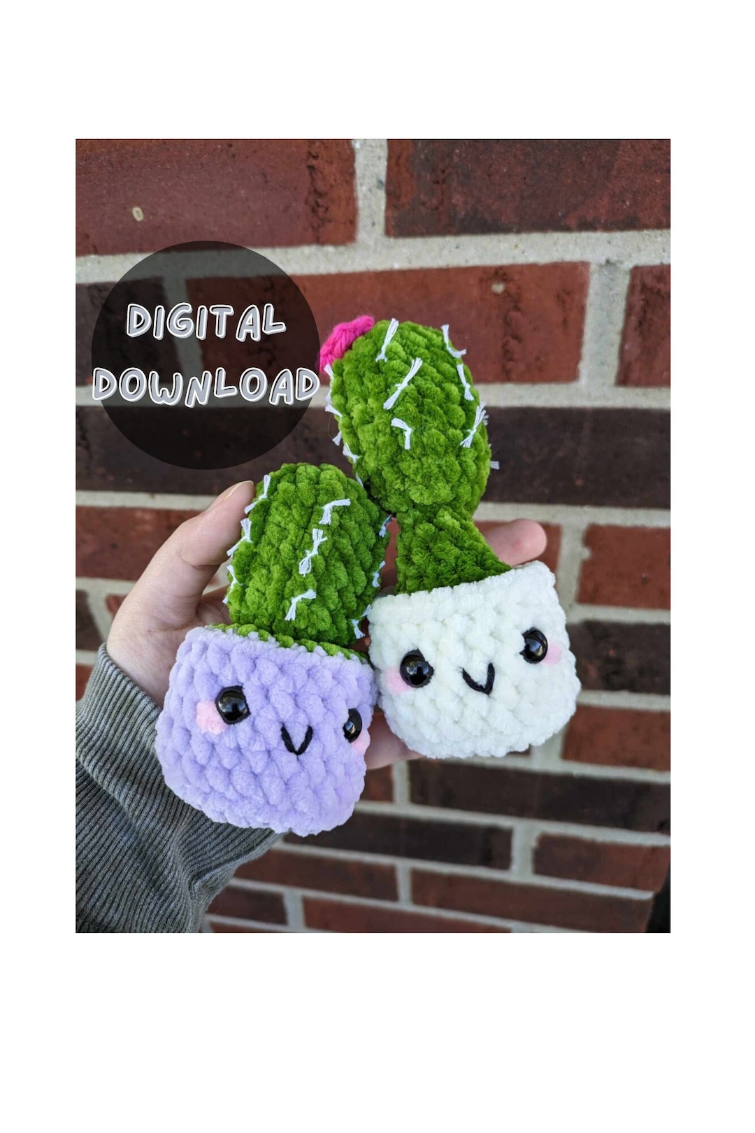 No Sew Cactus Pop-up Crochet Pattern Amigurumi Plant Pattern - Etsy